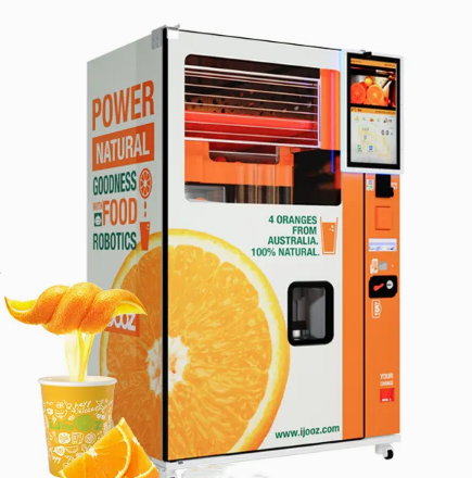 Wireless QR Code Fruit Juice Vending Machine 220V - 240V 50Hz Air ...
