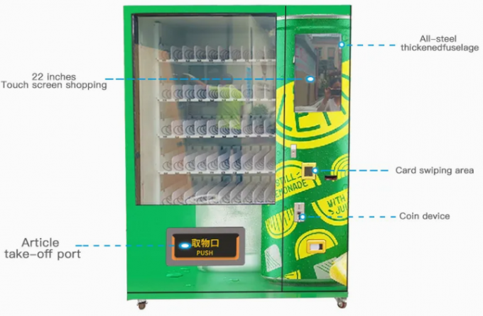 Customized Automatic Juice Vending Machine Combo Juicing Vending Machine
