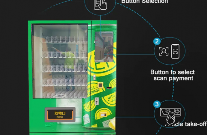 Customized Automatic Juice Vending Machine Combo Juicing Vending Machine