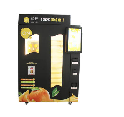 Fruit Salad Freshly Squeezed Orange Juice Vending Machine With 32 Inch ...