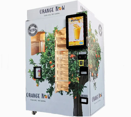 CE Indoor Fruit Juice Vending Machine / Freshly Squeezed Orange Juice ...