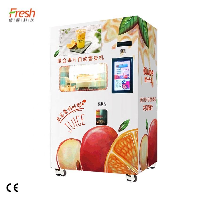 Commercial Orange Apple Juice Vending Machine Automatic 220V Customized ...