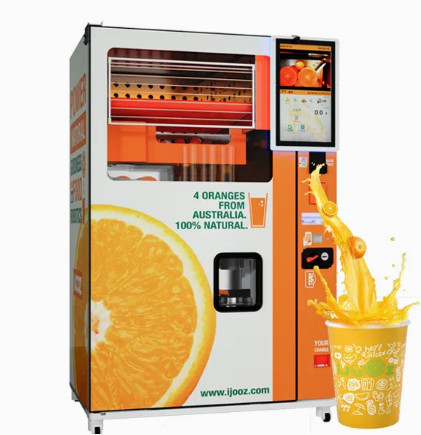 Wireless QR Code Fruit Juice Vending Machine 220V - 240V 50Hz Air ...